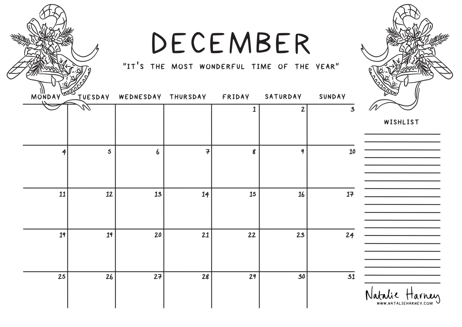 My guide to festive planning – ft. a free December calendar – Work Over ...